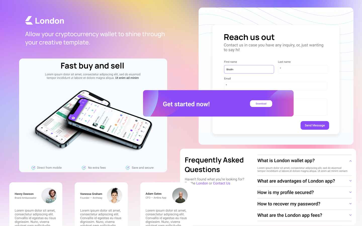 London - App Webflow Template | Wedoflow